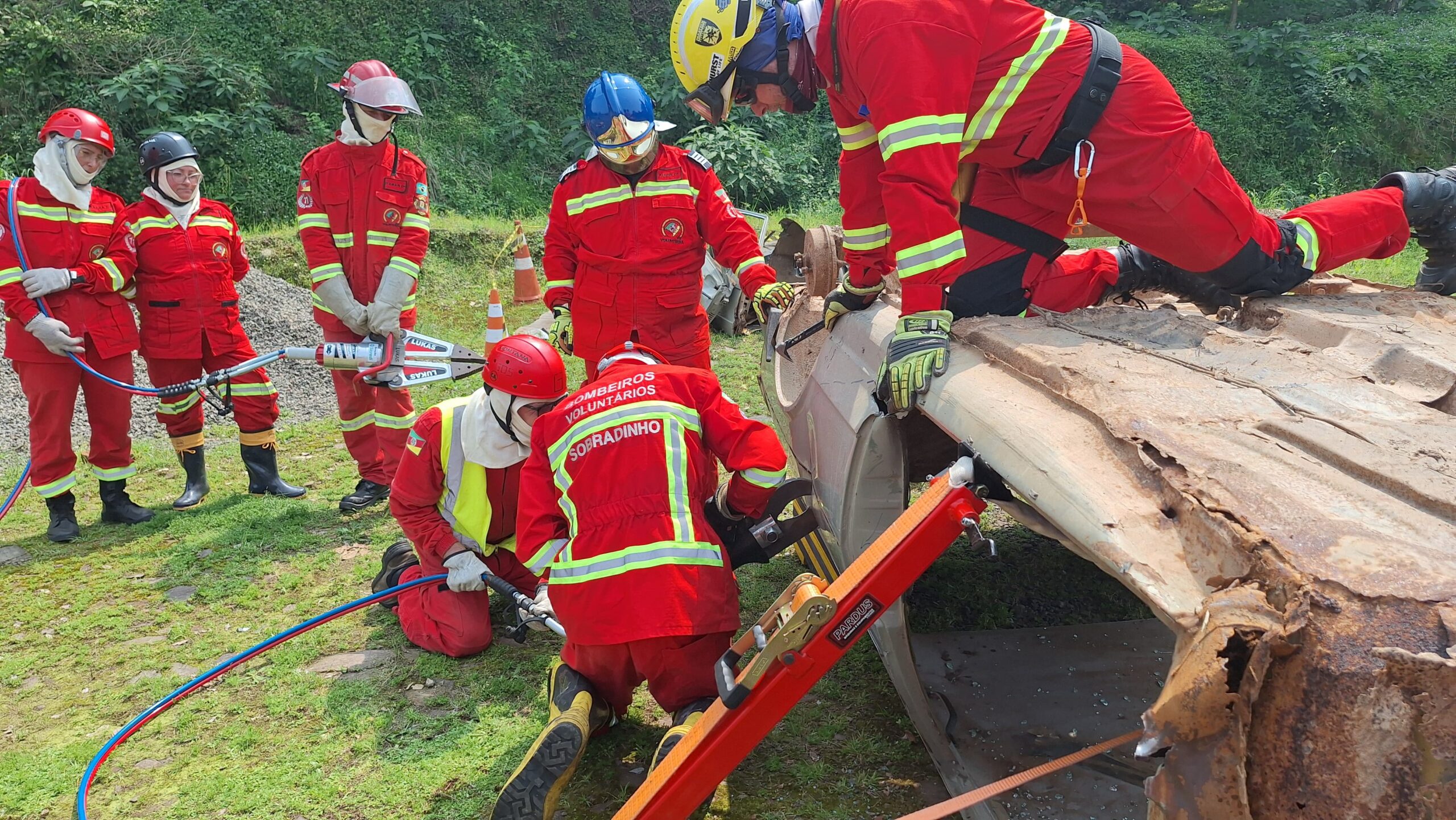 Bombeiros Voluntários de Sobradinho concluem módulo de resgate veicular