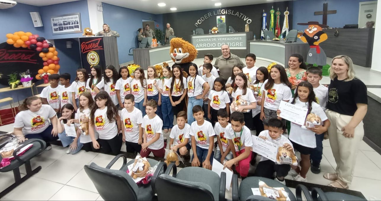 Brigada Militar promove formatura do PROERD em Arroio do Tigre