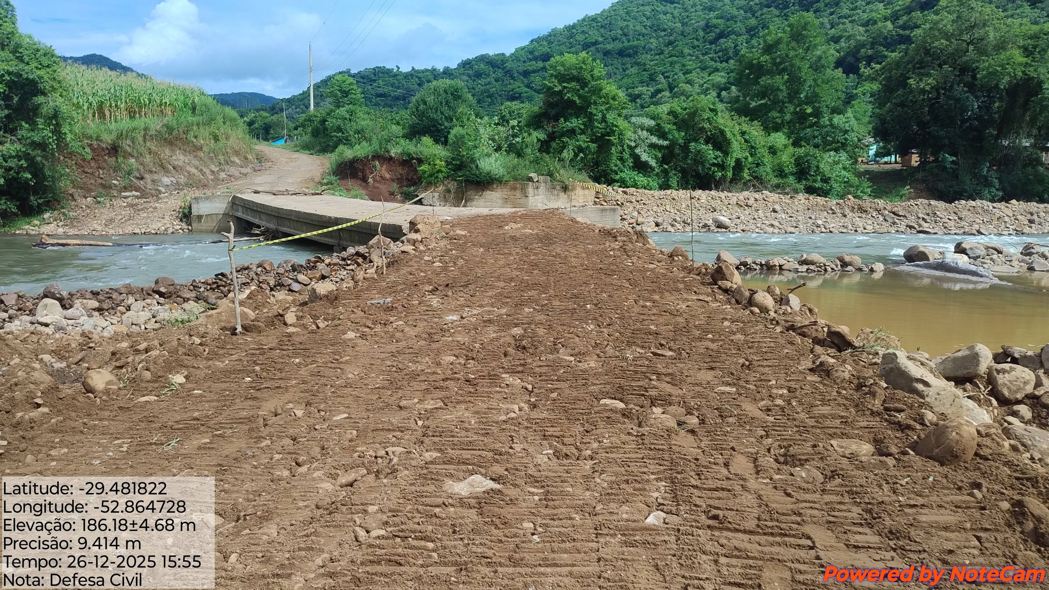 Prefeitura de Passa Sete restabelece trânsito nas estradas atingidas ...